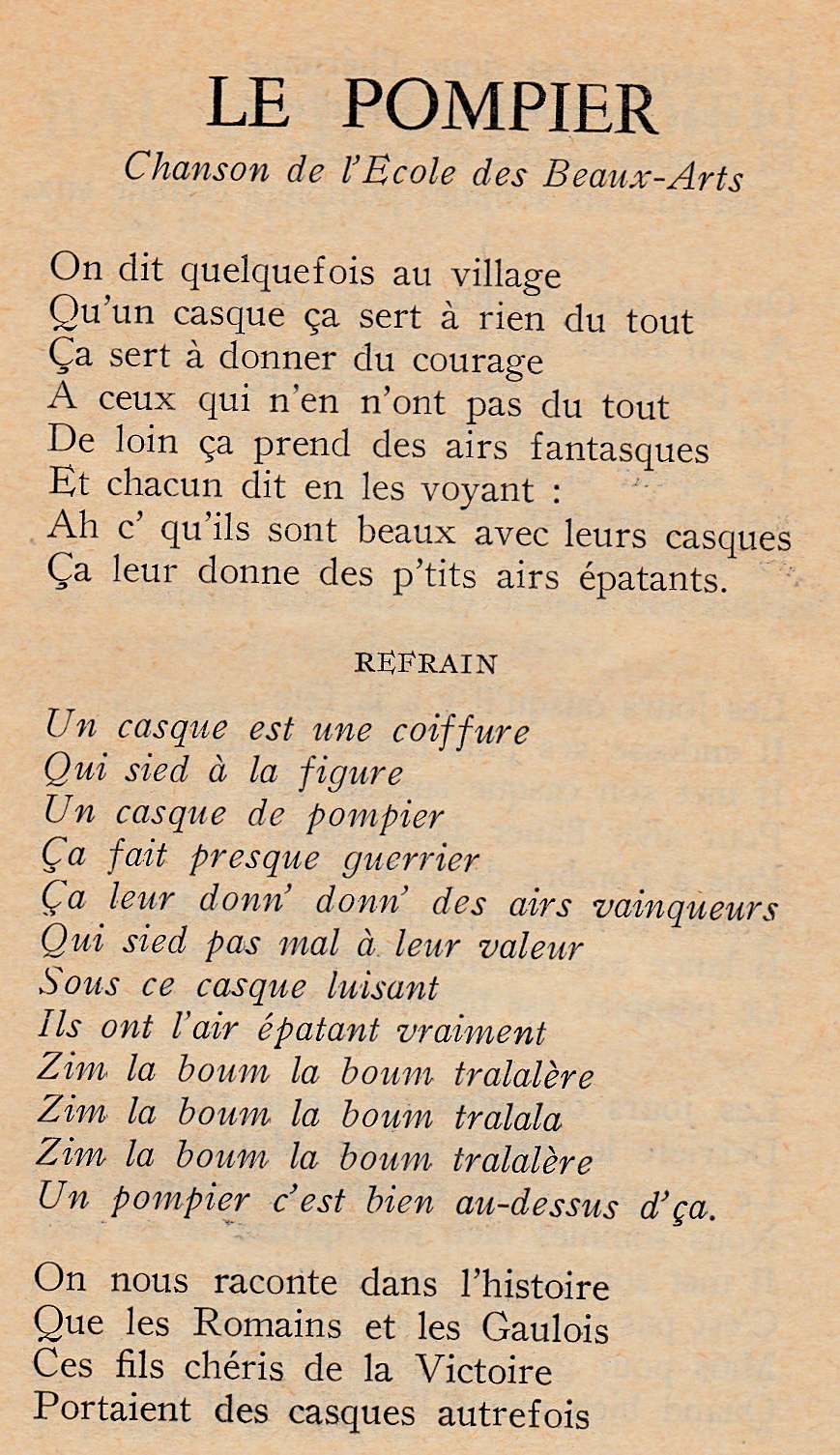 Le Pompier (2/3) - Grande Masse des Beaux-Arts